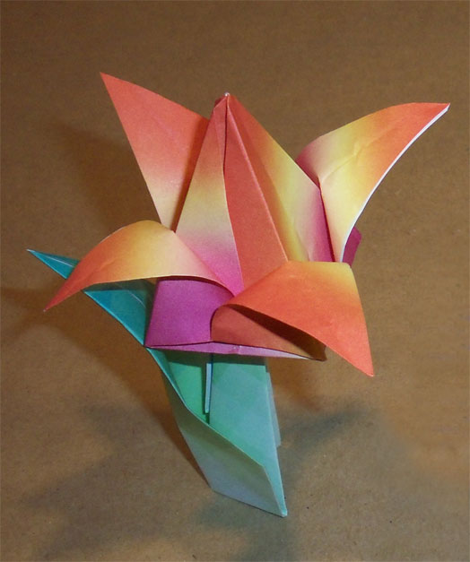 Origami Videos Tulip Leaf And Stem